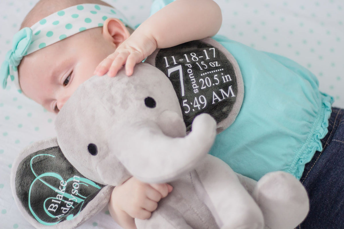 Birth Stat Elephant – EllaBella Boutique