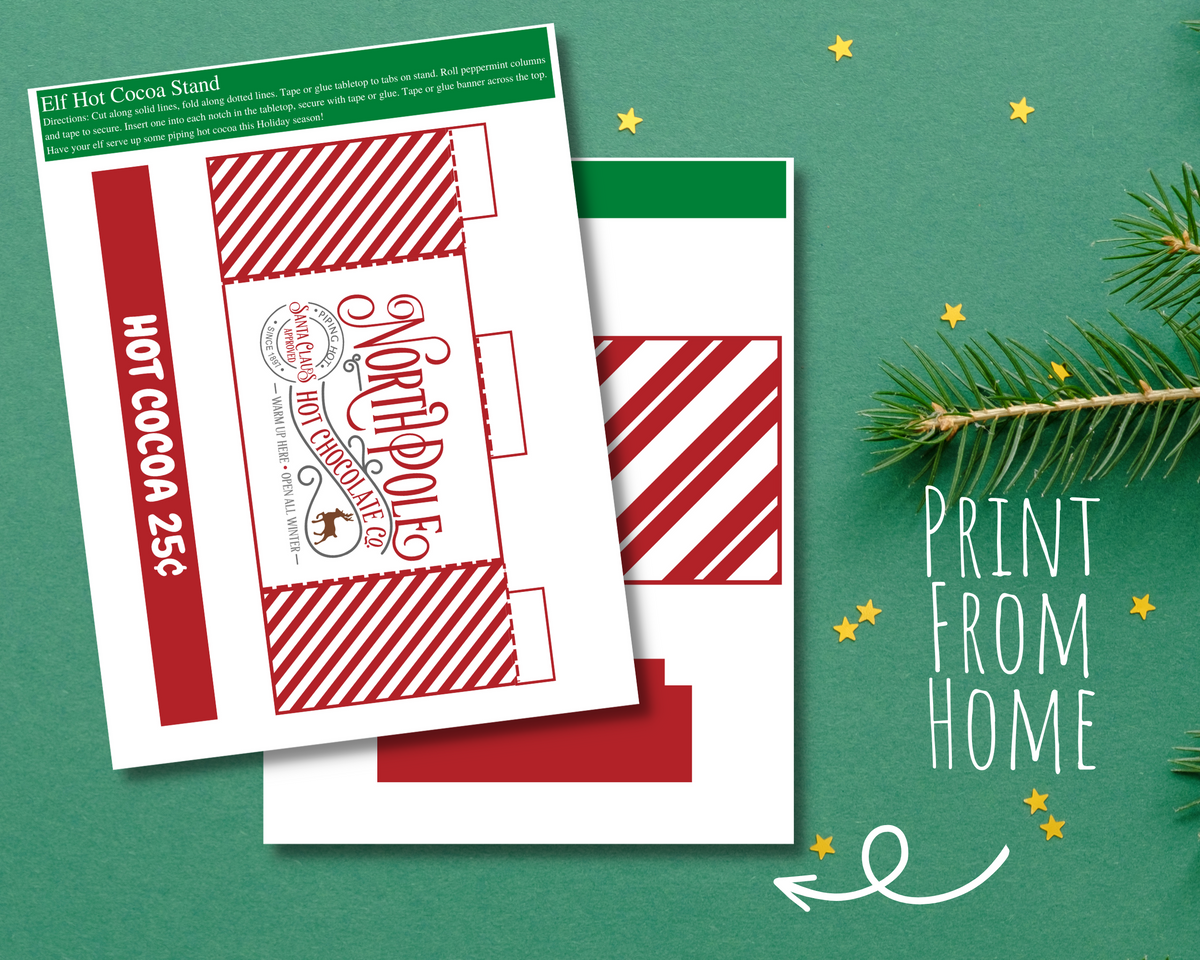 Printable Elf Hot Cocoa Stand – EllaBella Boutique